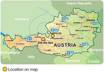 Austria Map Lakes